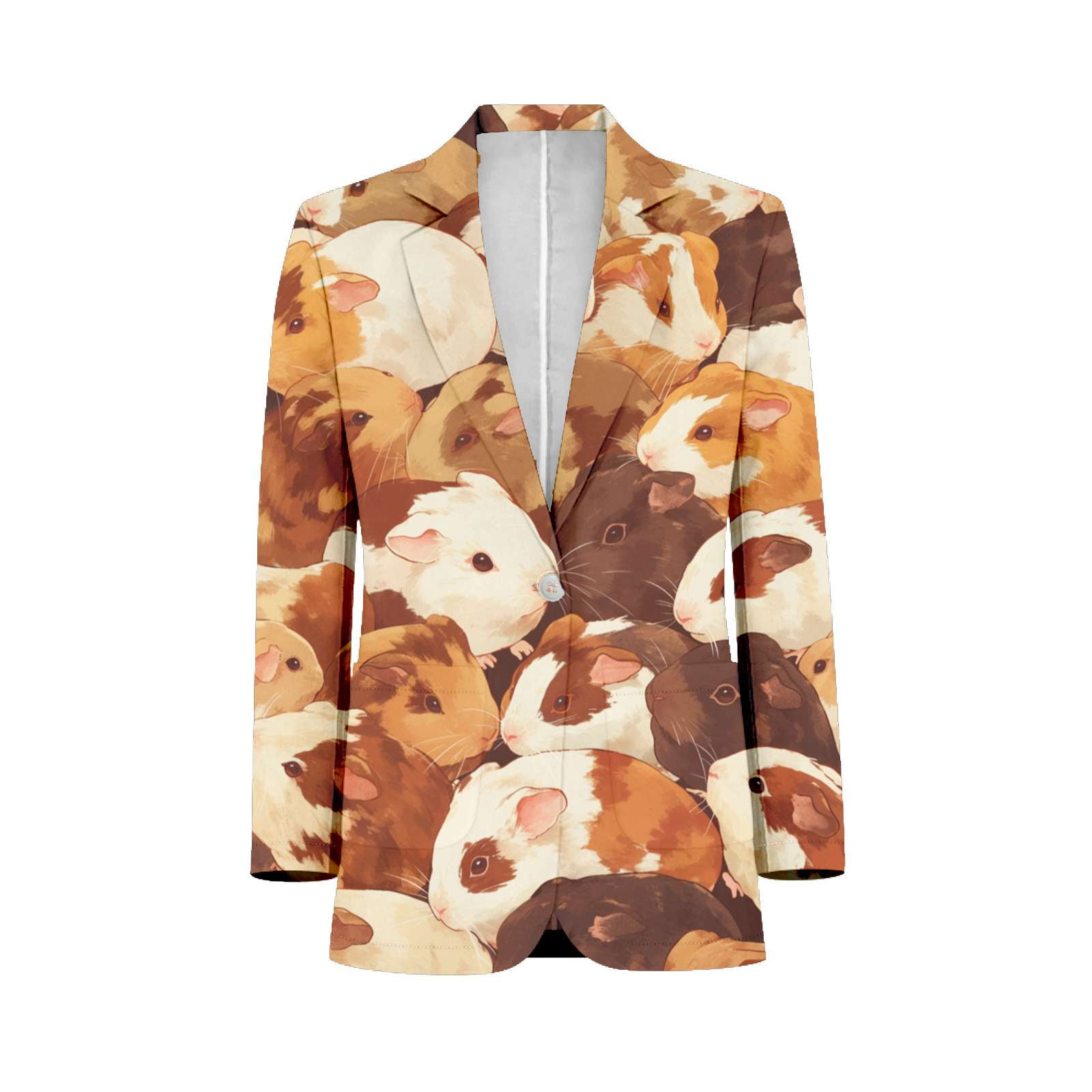 Cute Guinea Pig Customized Men's Suits full man Shawl Collar Gentleman ...