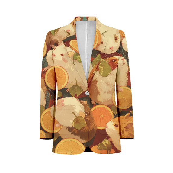 Cute Guinea Pig Customized Men's Suits full man Shawl Collar Gentleman ...