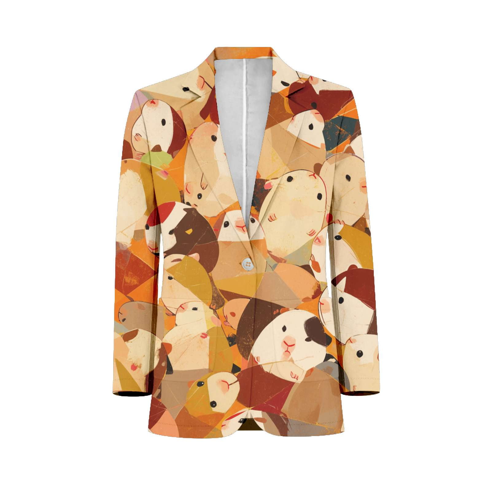 Cute Guinea Pig Customized Men's Suits full man Shawl Collar Gentleman ...
