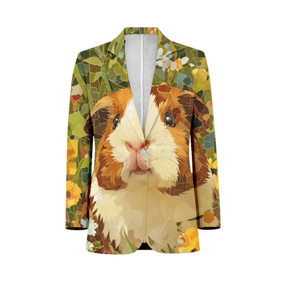 Cute Guinea Pig Customized Men's Suits full man Shawl Collar Gentleman ...