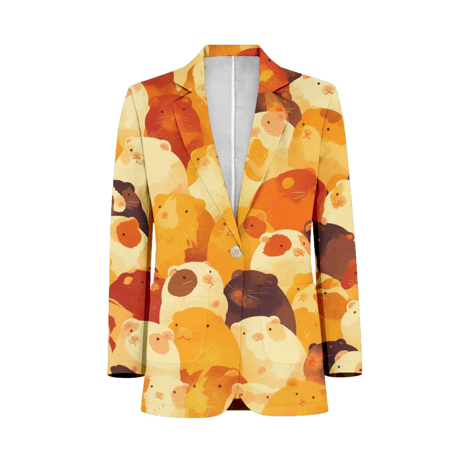 Cute Guinea Pig Men Blazers Slim Clothing Summer Jacket Man Oversize ...