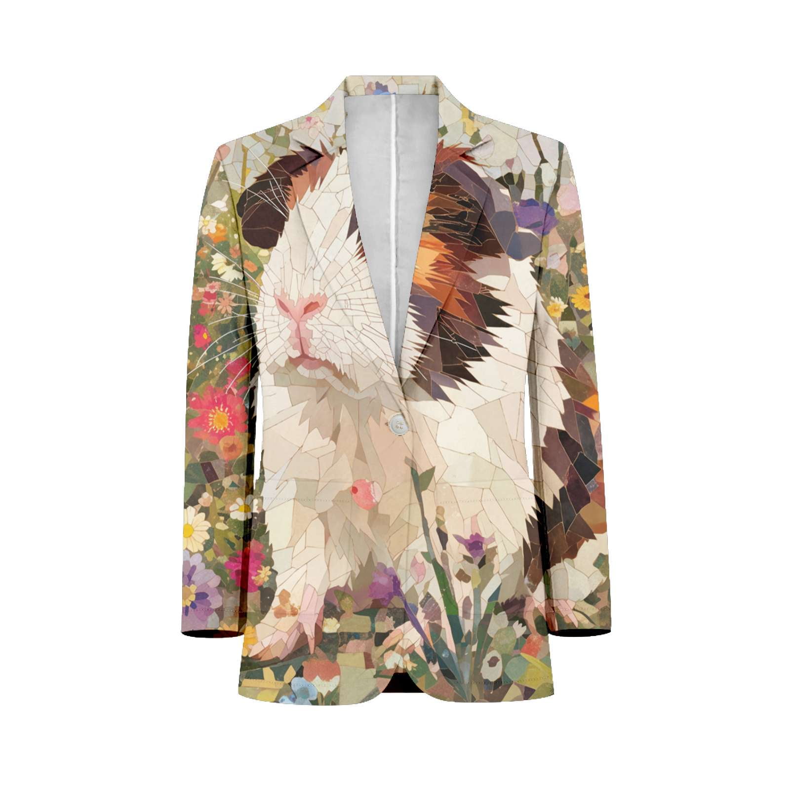 Cute Guinea Pig Men Blazers Slim Clothing Summer Jacket Man Oversize ...