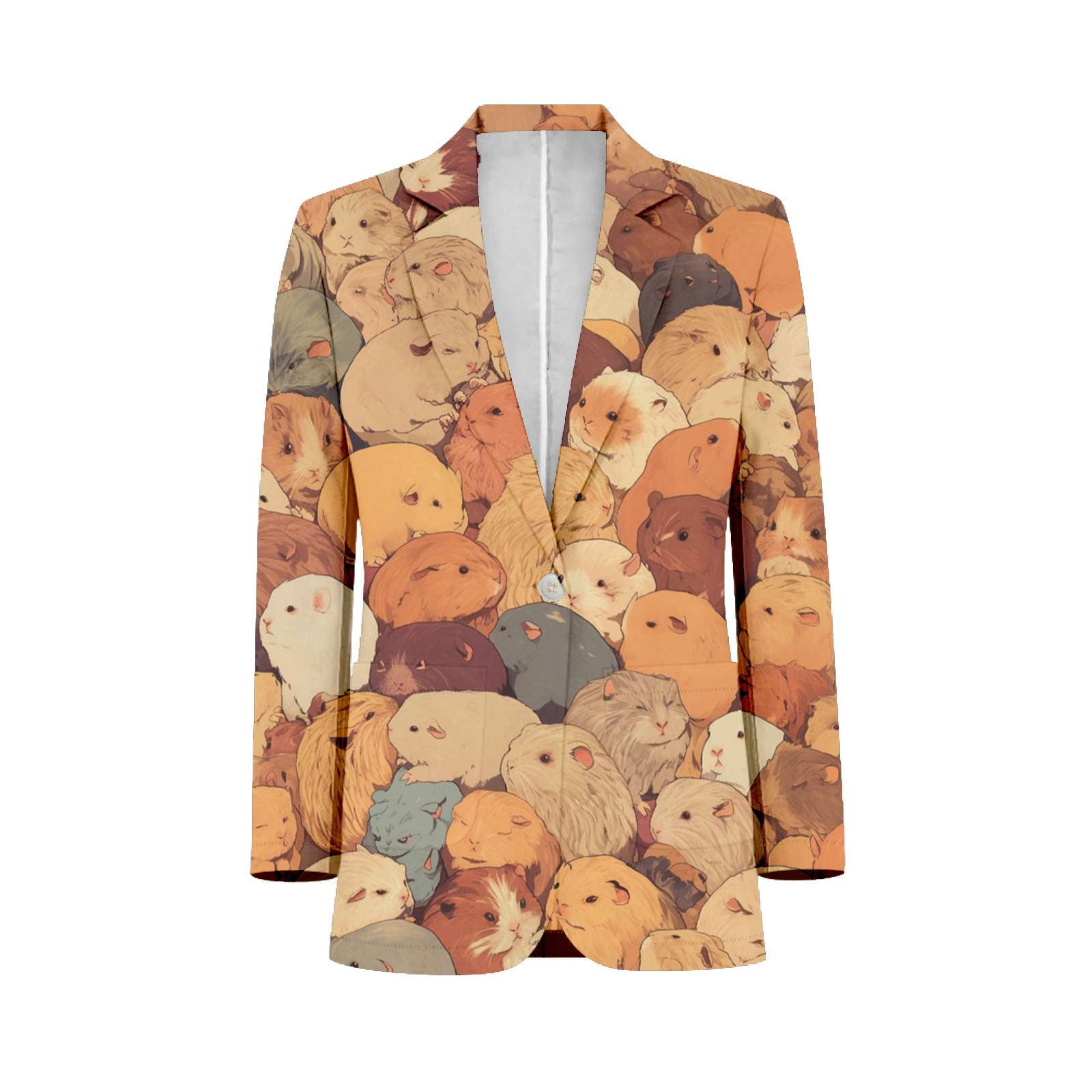 Cute Guinea Pig Men Blazers Slim Clothing Summer Jacket Man Oversize ...