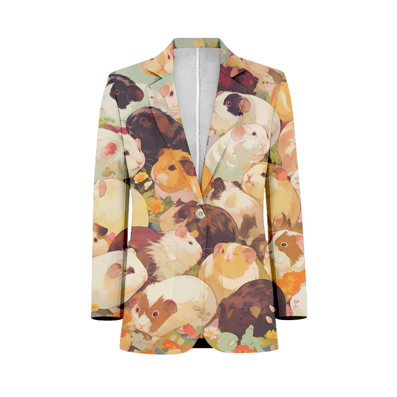 Cute Guinea Pig Men Blazers Slim Clothing Summer Jacket Man Oversize ...