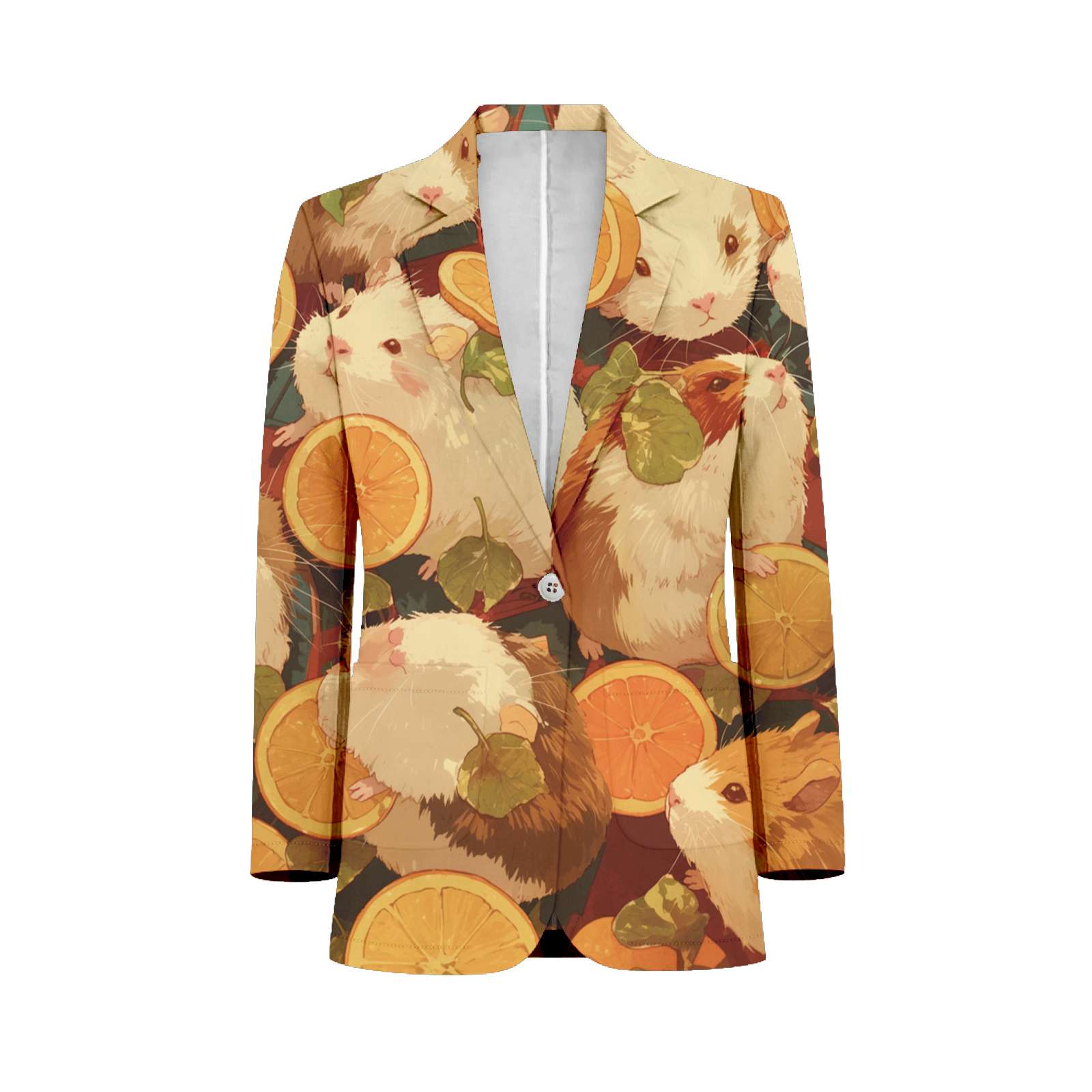 Cute Guinea Pig Men's Suit Blazer Casual Party Wear Slim Fit Suit ...