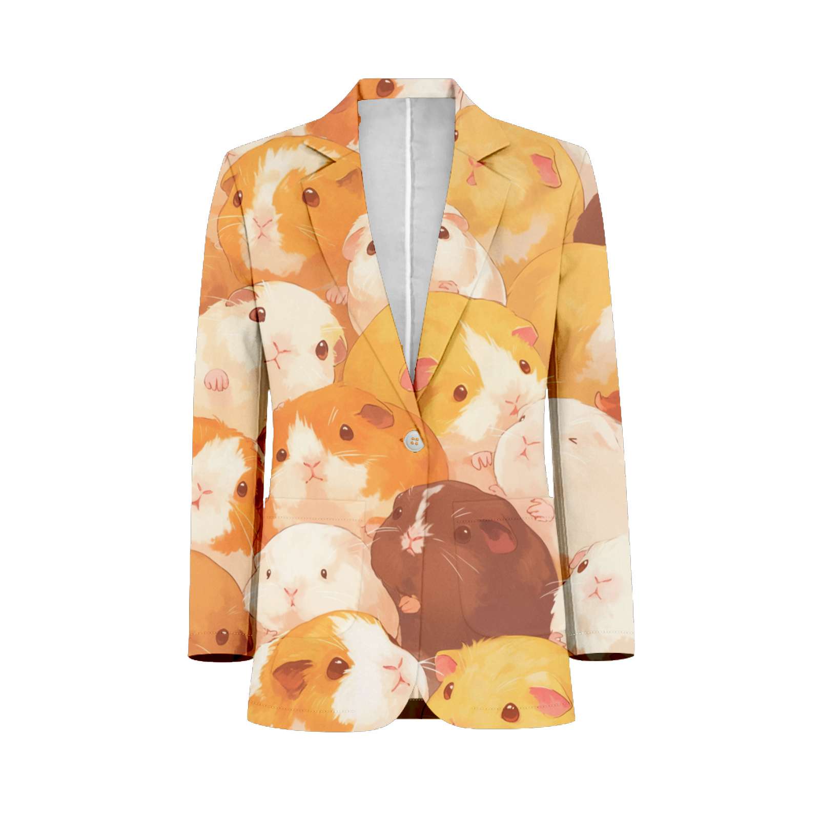 Cute Guinea Pig Men's Suit Blazer Casual Party Wear Slim Fit Suit ...