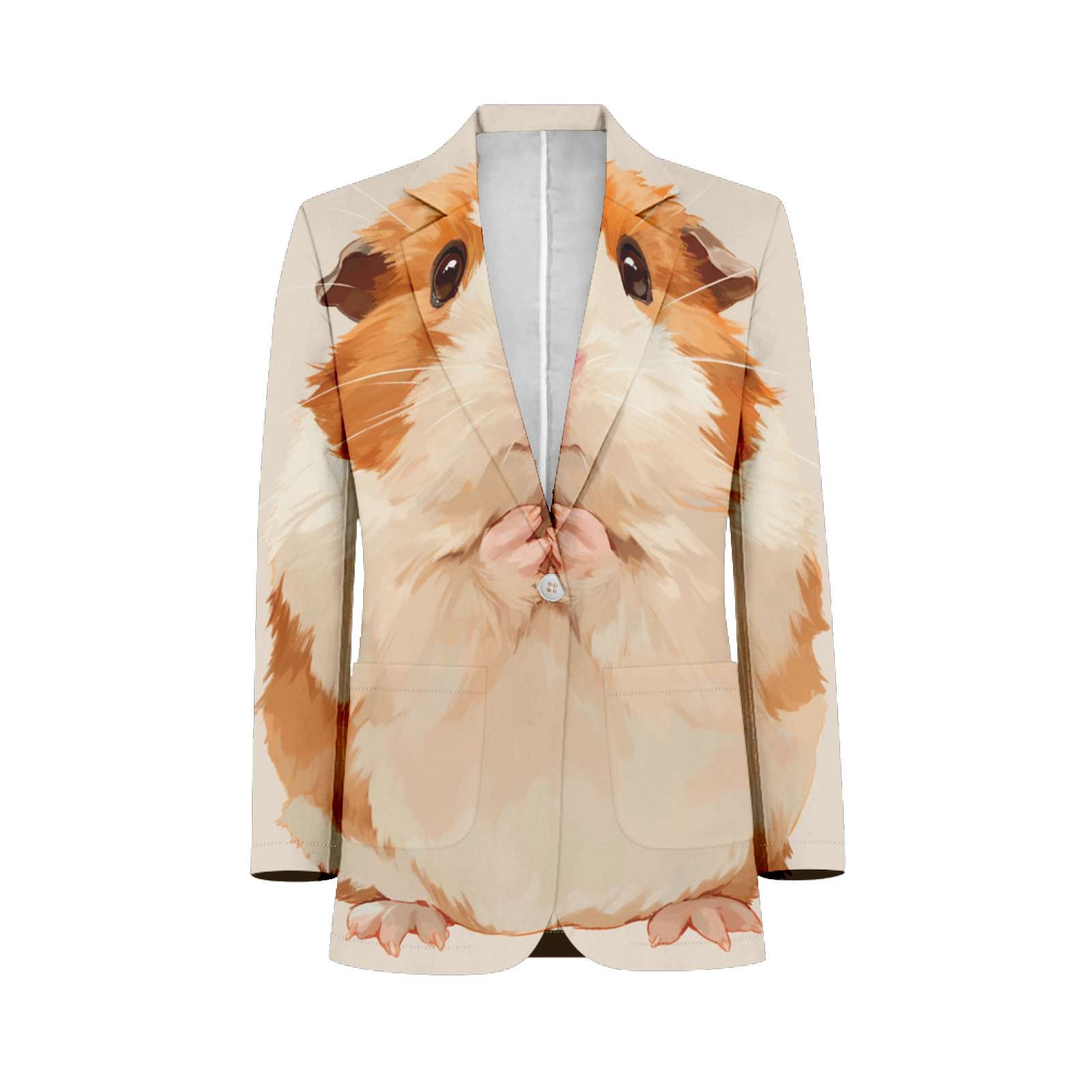 Cute Guinea Pig Mens Suits Shawl Collar Slim Fit Suit Mens Groom Jacket ...