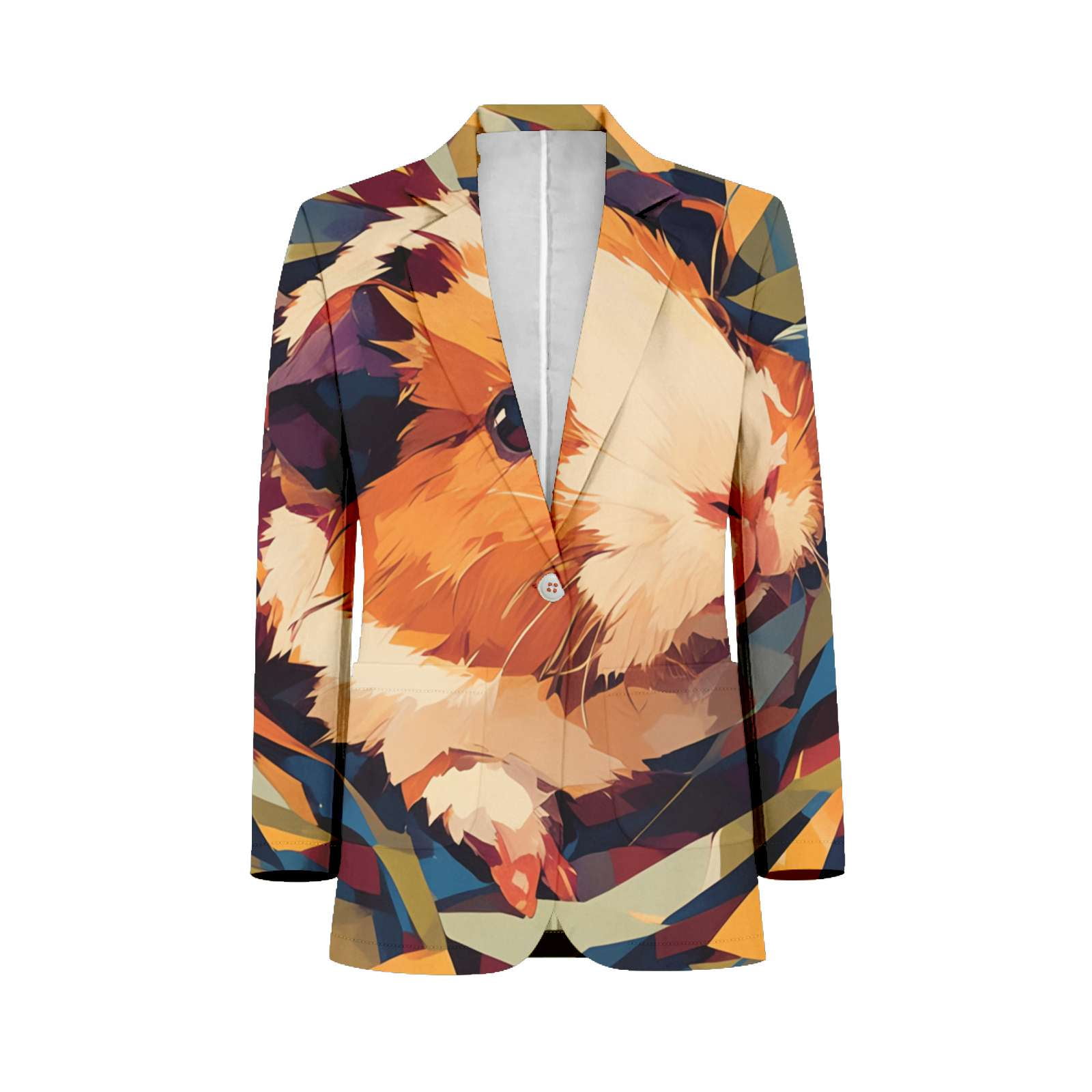 Cute Guinea Pig Mens Suits Shawl Collar Slim Fit Suit Mens Groom Jacket ...