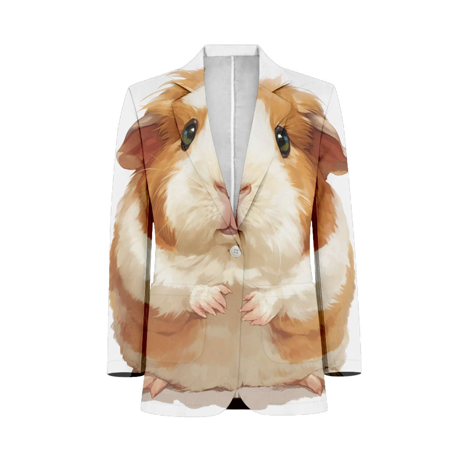 Cute Guinea Pig Mens Suits Shawl Collar Slim Fit Suit Mens Groom Jacket ...
