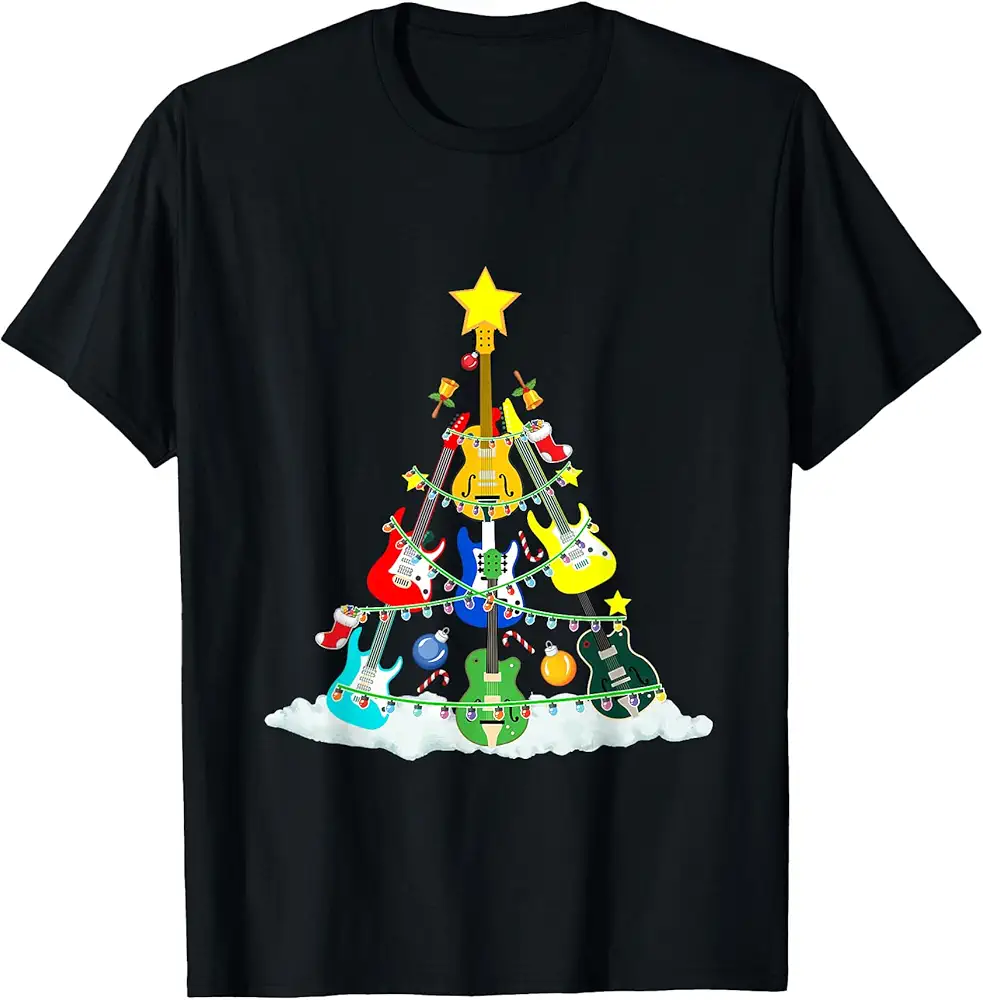 Cute Guitar Holiday Tree Festive Melody Stocking Stuffer Creative ...