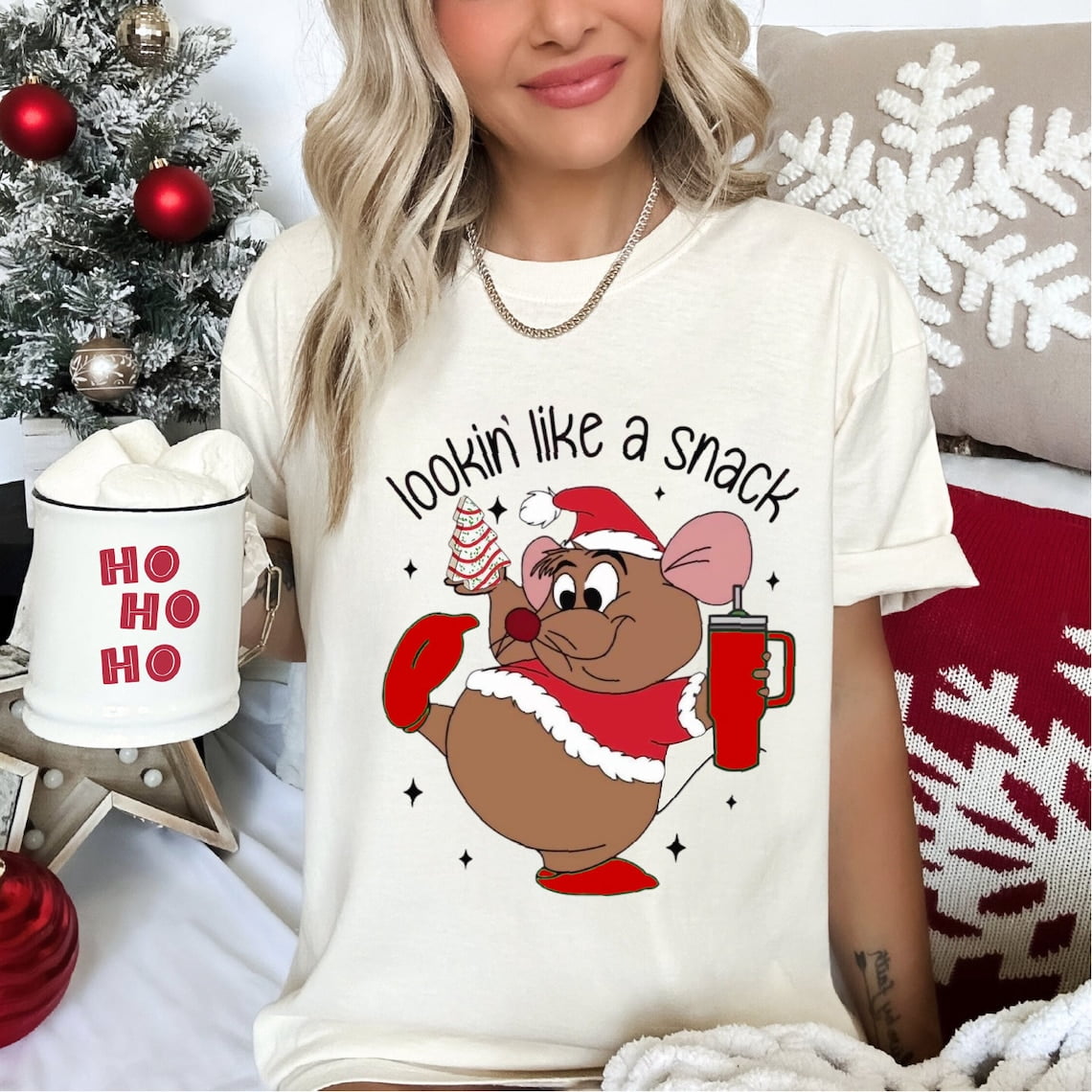Cute Gus Gus Comfort Colors T-shirt , Looking Like A Snack Christmas ...
