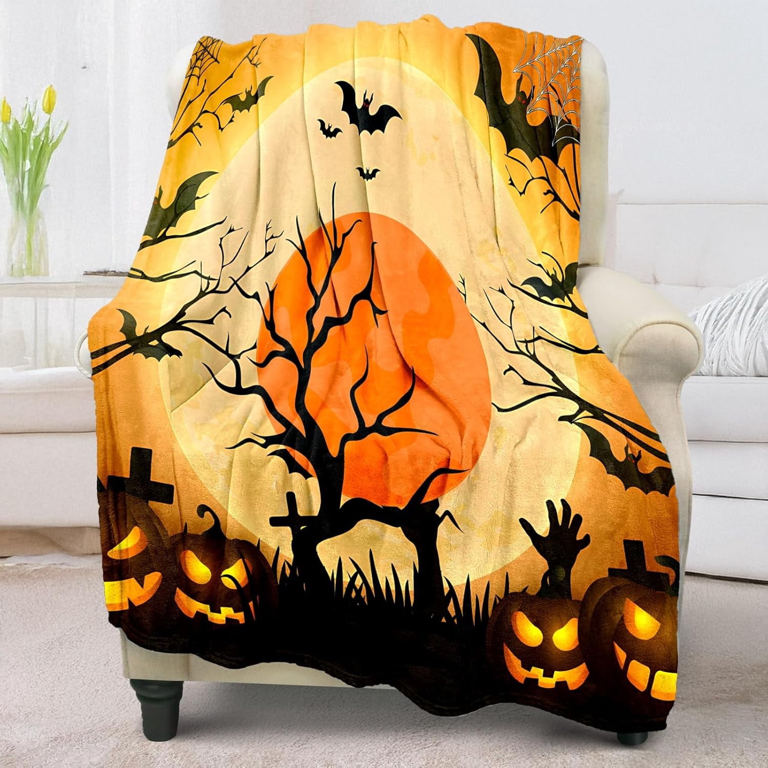 Kuscheln Cute Halloween Blankets for Kids/Teens/Women/Men, Halloween ...