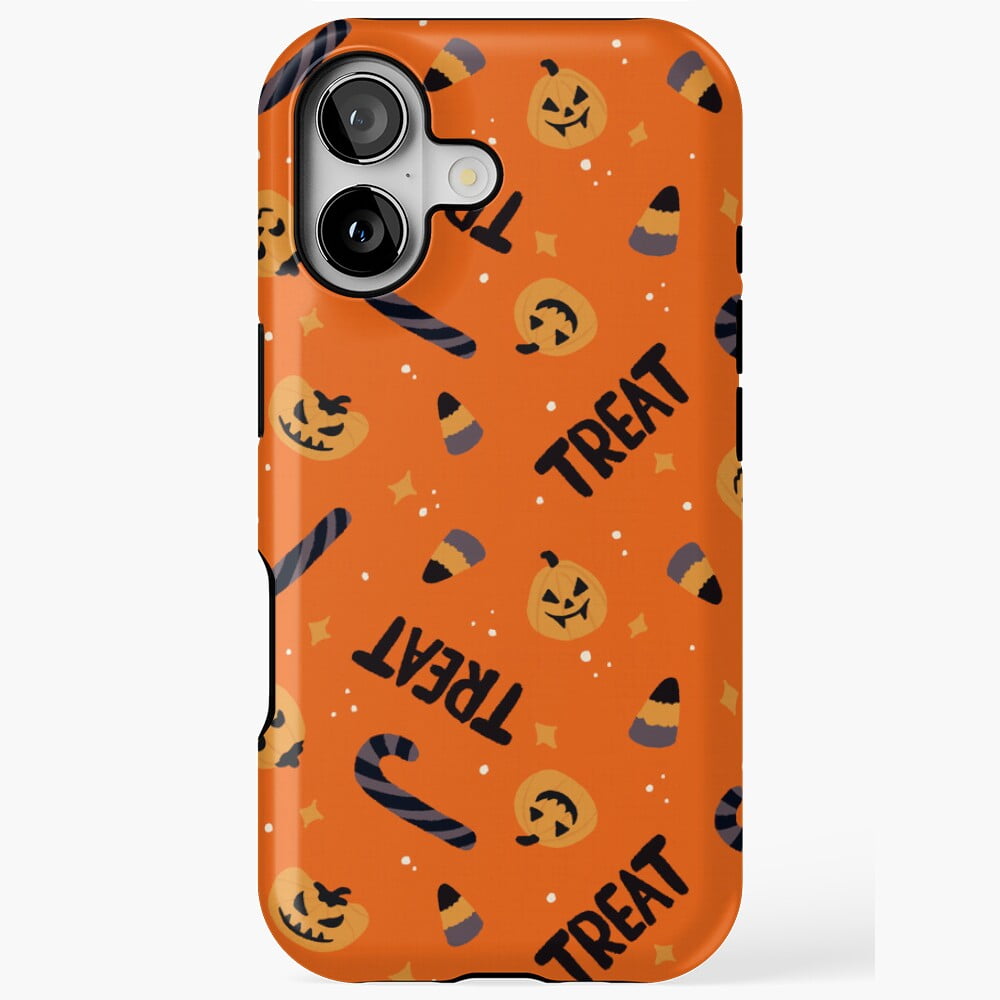 Cute Halloween Candy Toss Pattern Protective Cover for iPhone 11-17 Pro ...