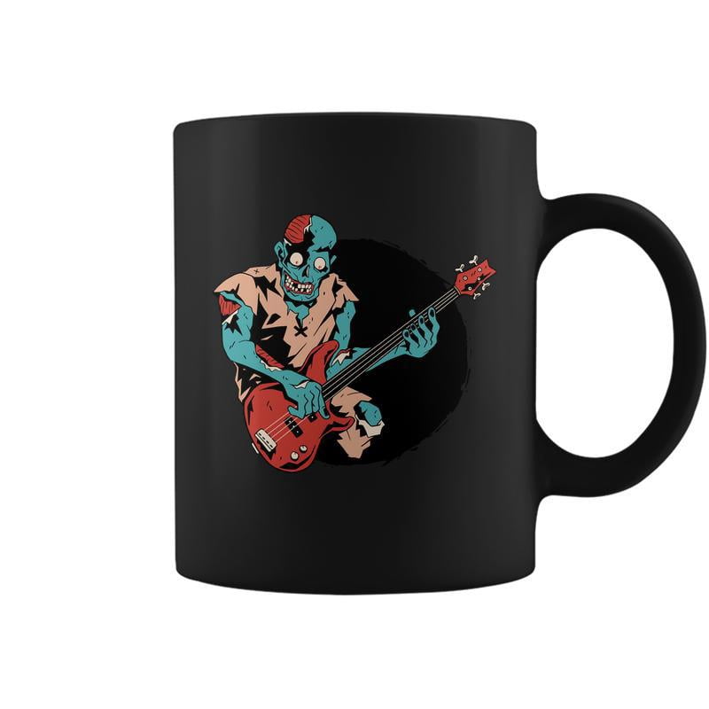 Cute Halloween Funny Halloween Day Zombie Playing Bass Graph - Walmart.com