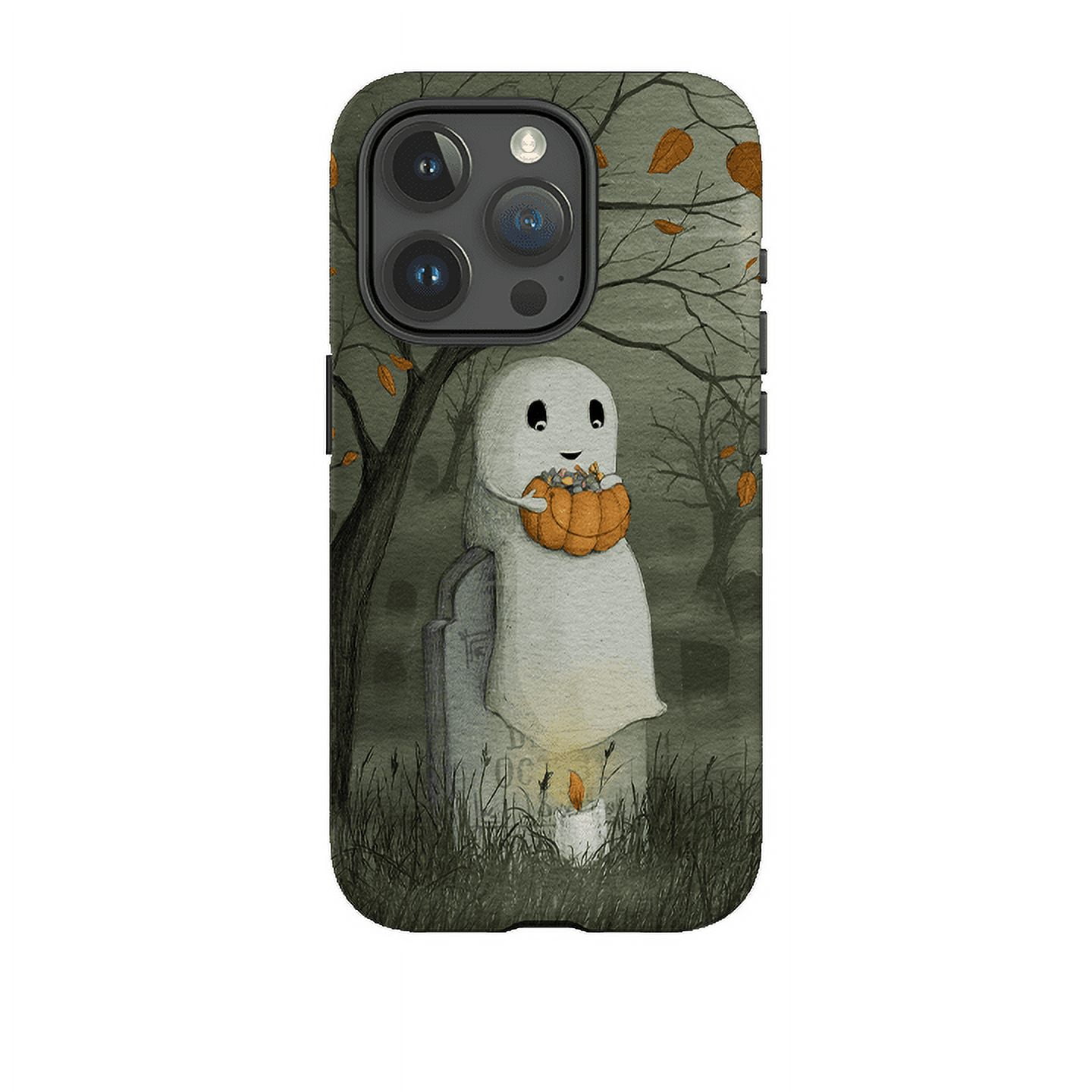 Cute Halloween Ghost Spooky Season Phone Case for iPhone 16 15 14 13 12 ...