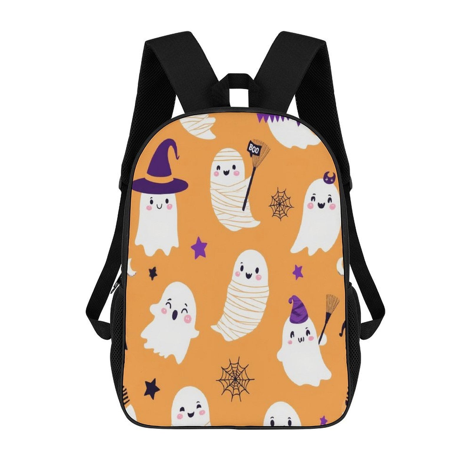 Cute Halloween Ghosts Pattern Backpack Durable adolescent Laptop Canvas ...