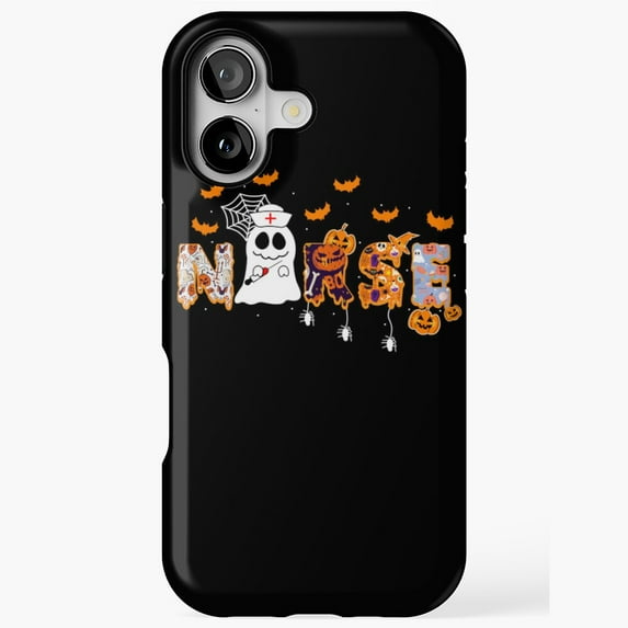 Cute Halloween Nurse Holiday Medical Design iPhone 17 through 11 Pro ...