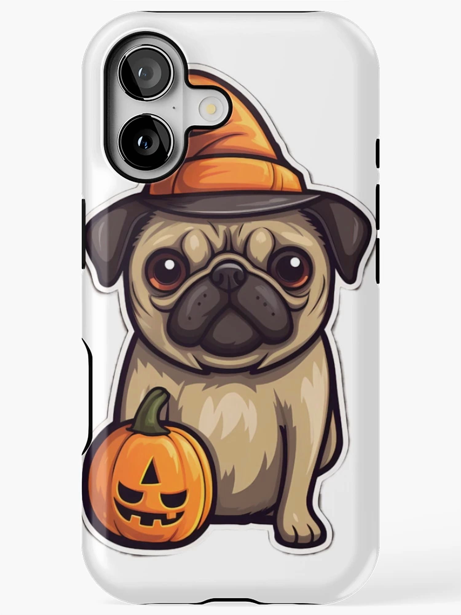 Cute Halloween Pug Design Case for 11/12/13/14/15/16 Pro Max - Walmart.com