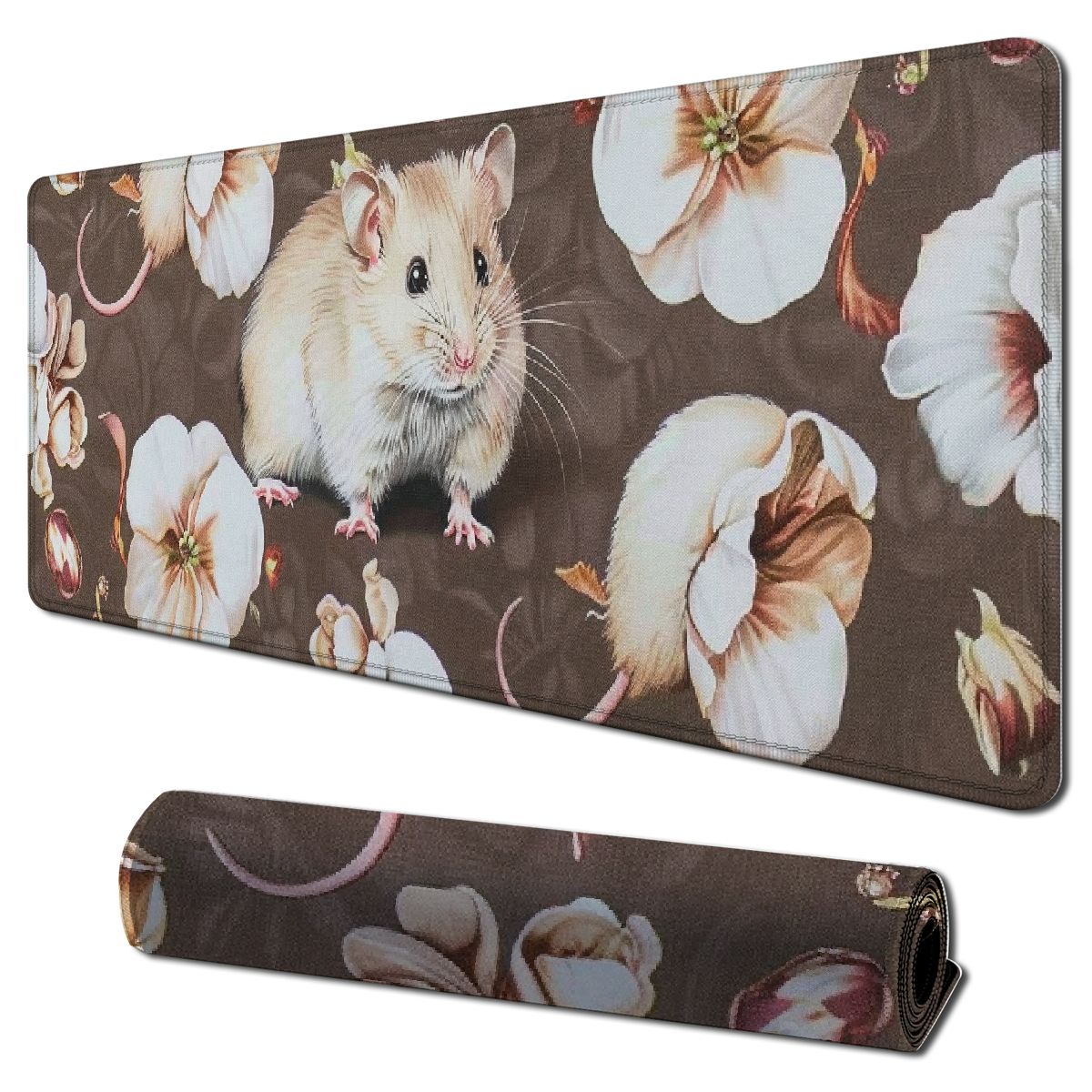 Cute Hamster Large Mouse Pad, Gaming Mouse Pad Extended Computer ...