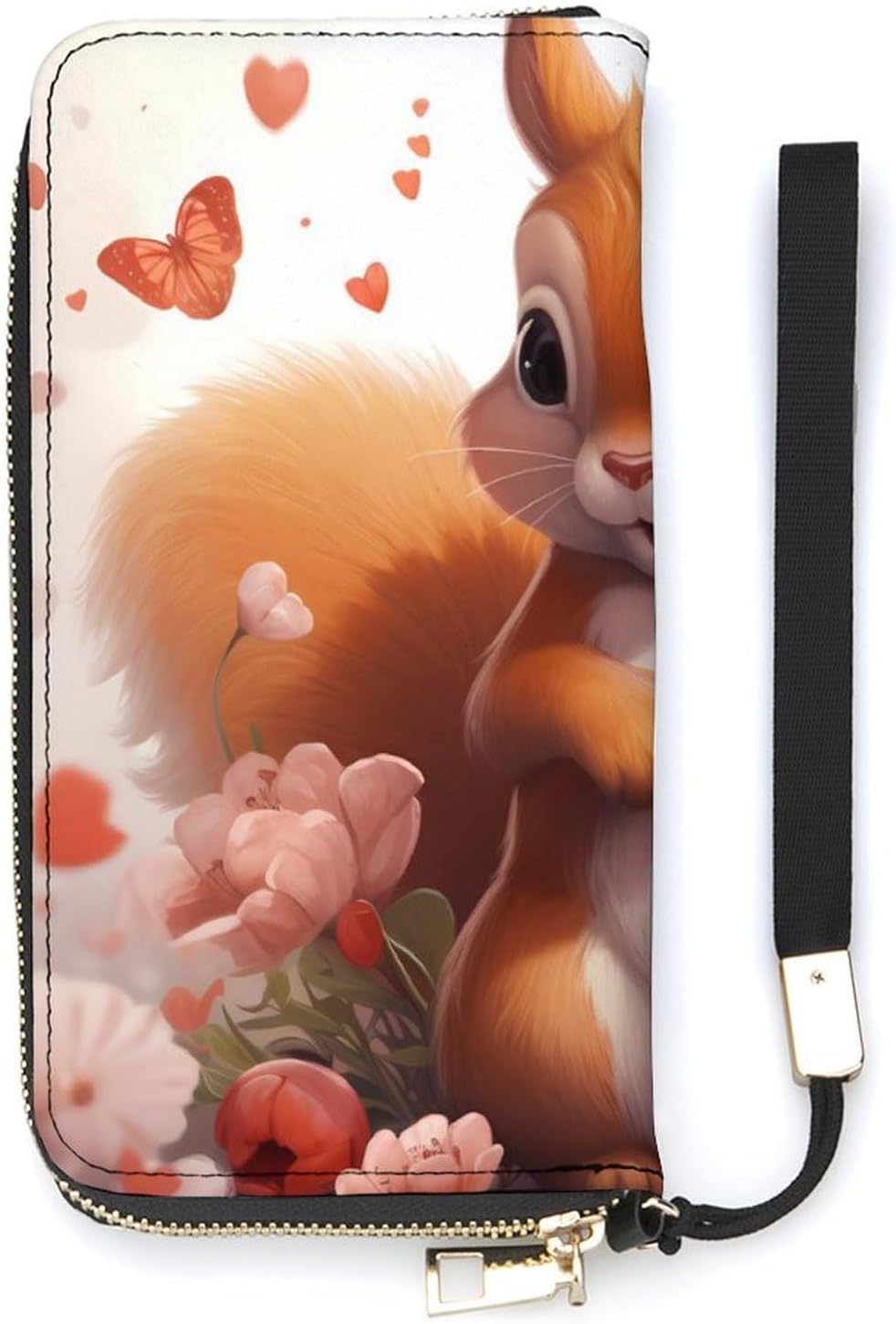 Cute Hamster Wristlet Wallet Leather Long Card Holder Purse Slim Clutch ...