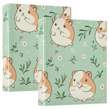 Cute Orange Cat 3 Ring Hardcover Binders 1.5in Round Rings for Letter ...