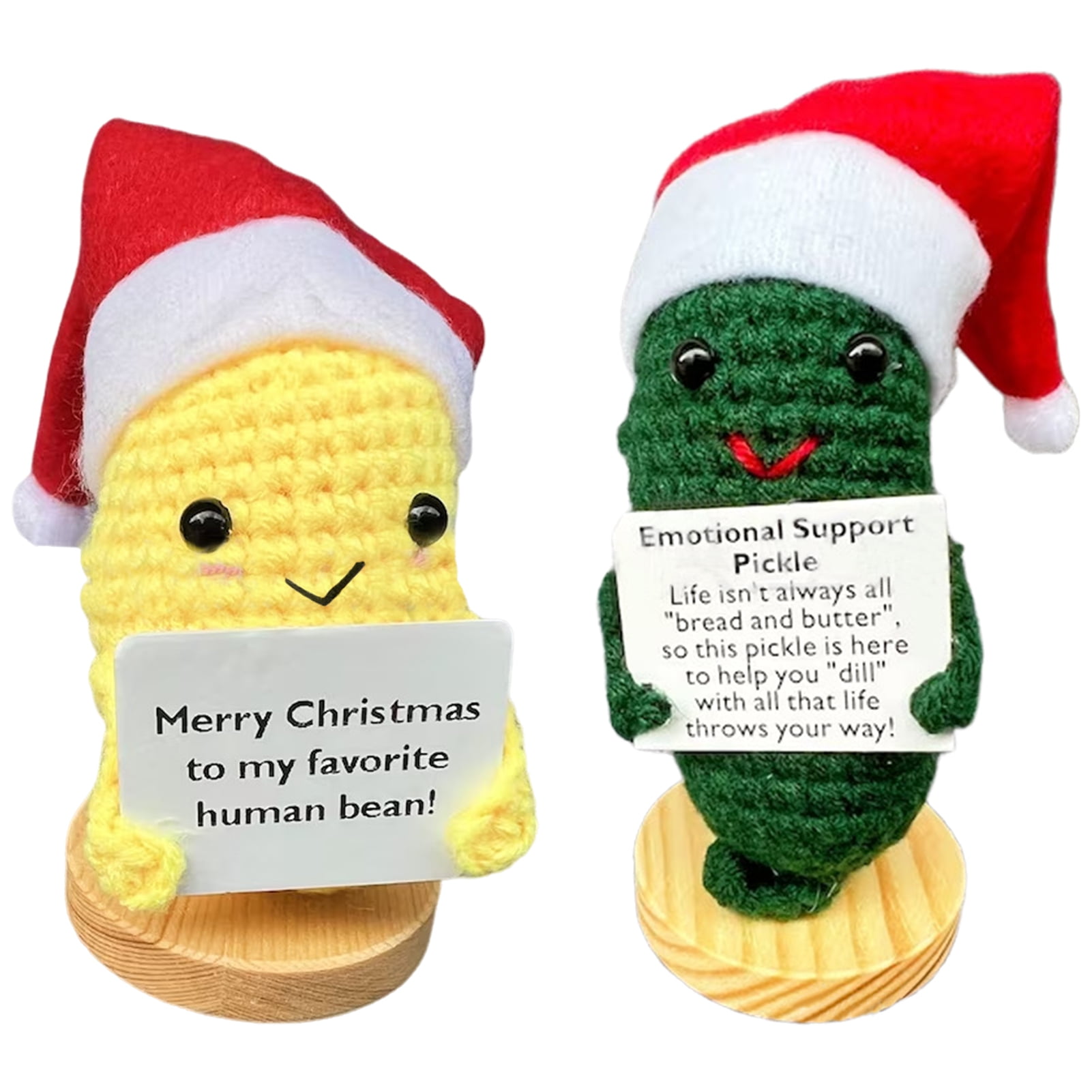 Cute Handwoven Ornament Handmade Emotional Support Pickled Cucumber ...