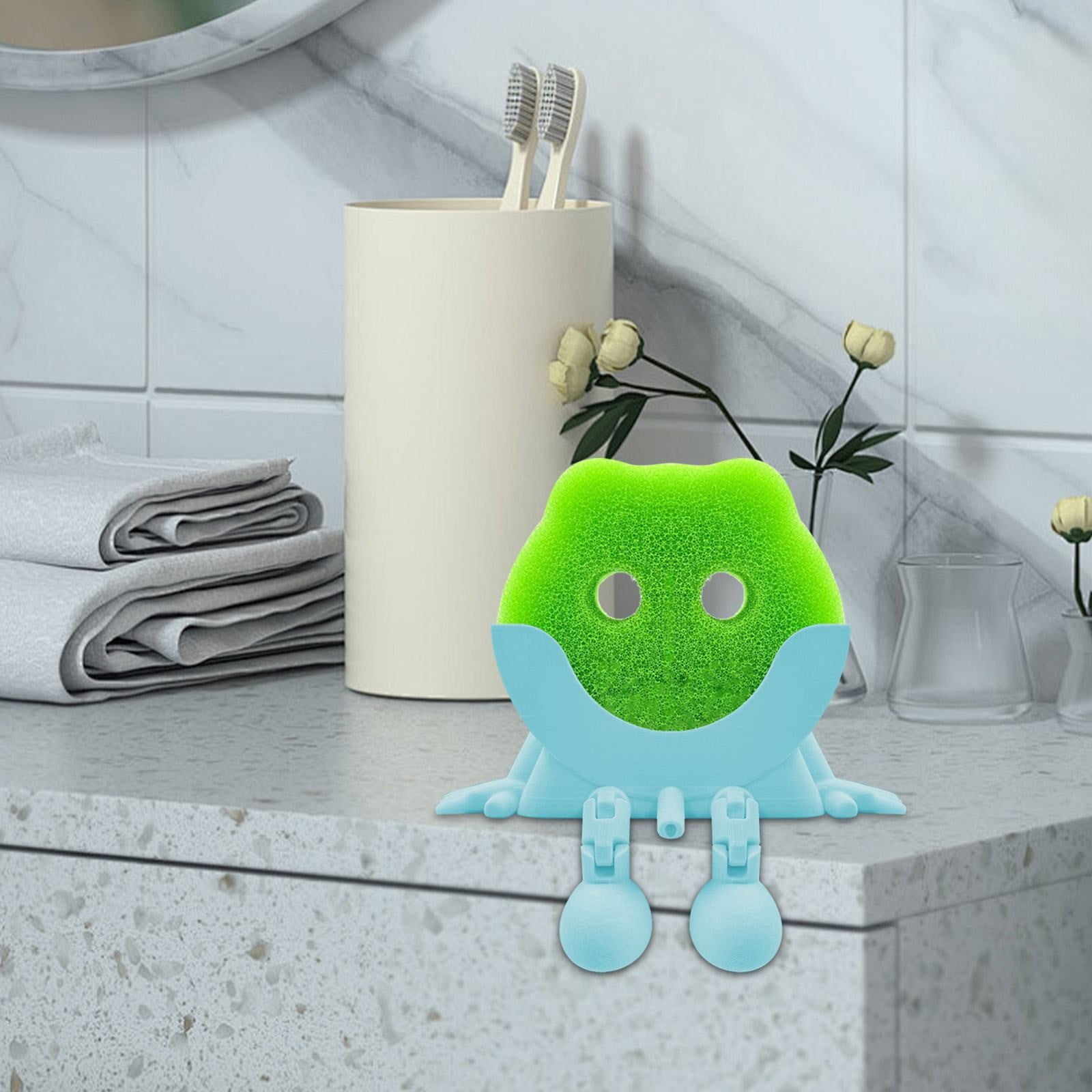 Cute Hanging Sponge Holder with Drainage, 2026 New 3D Printing Dish ...