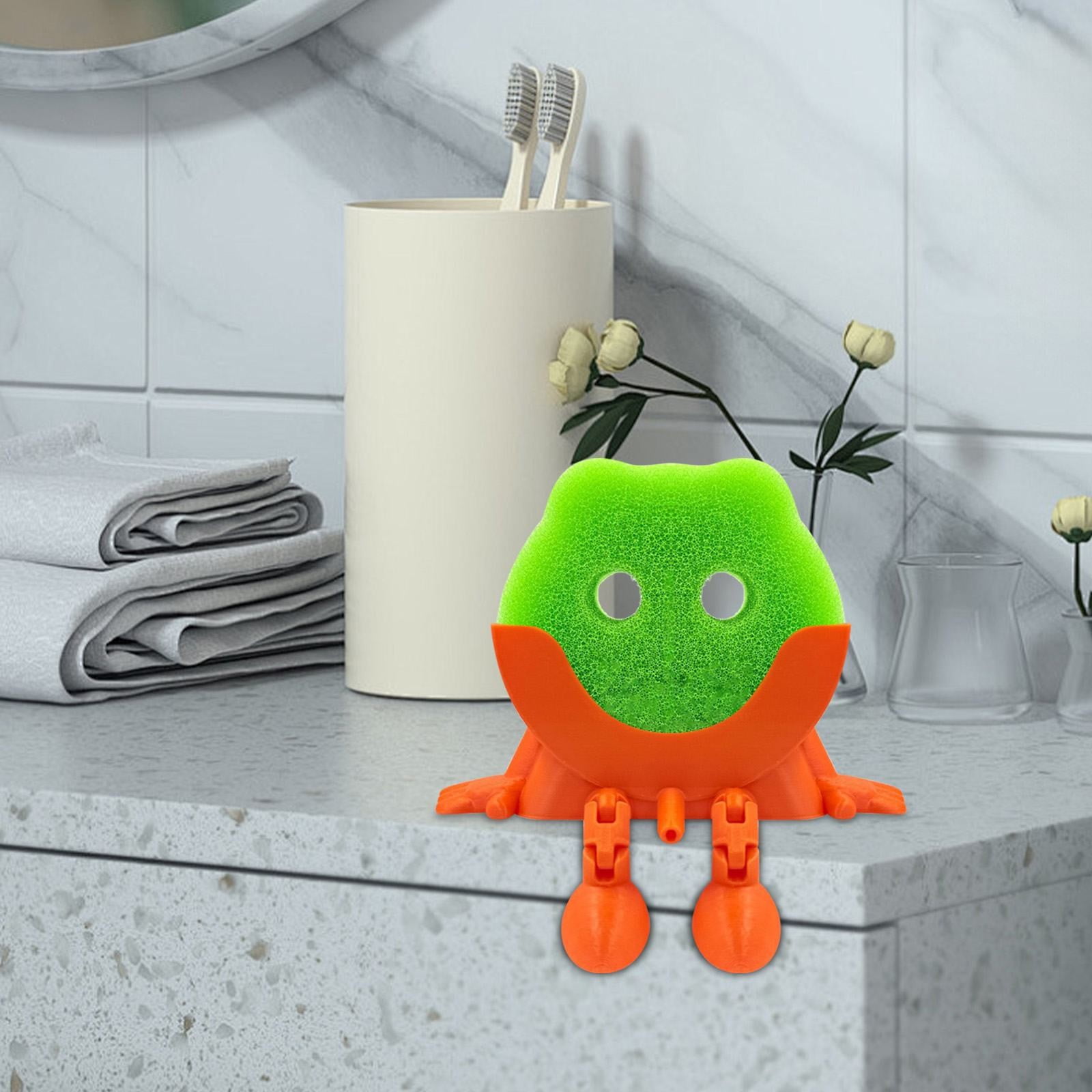 Cute Hanging Sponge Holder with Drainage, 2026 New 3D Printing Dish ...