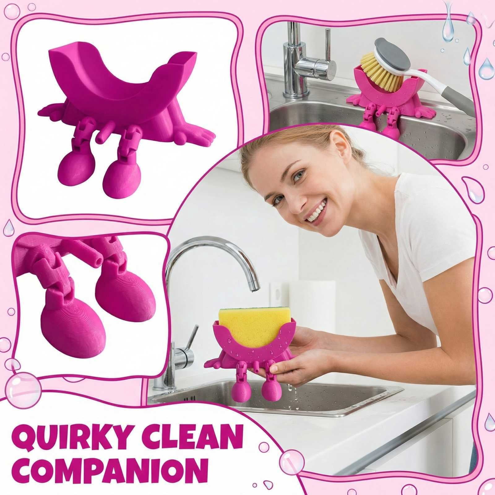 Cute Hanging Sponge Holder with Drainage, 2026 New 3D Printing Dish ...