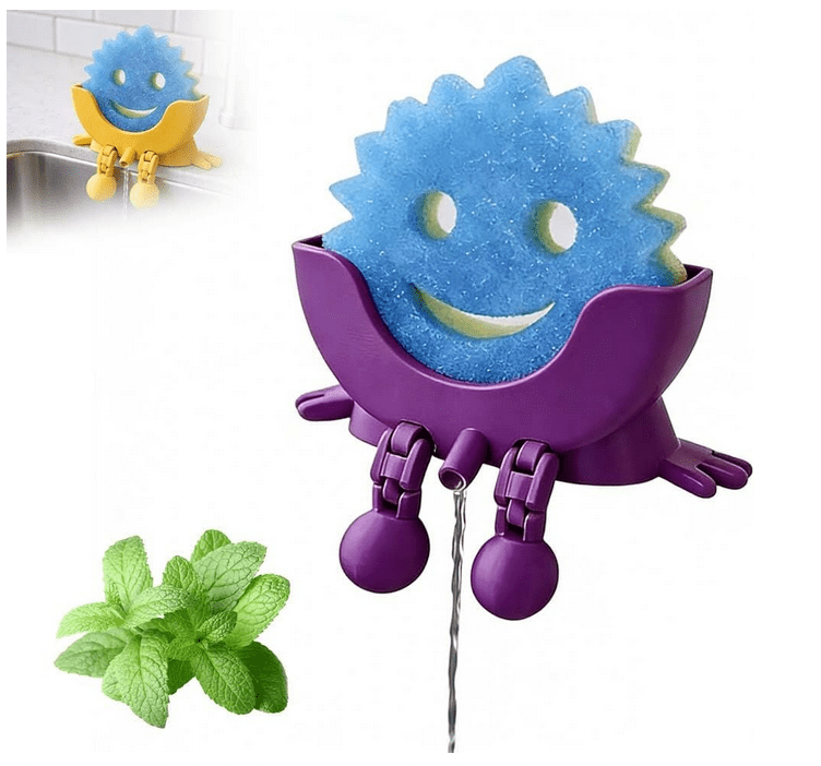 Cute Hanging Sponge Holder with Drainage,2026 New 3D Printing Dish ...