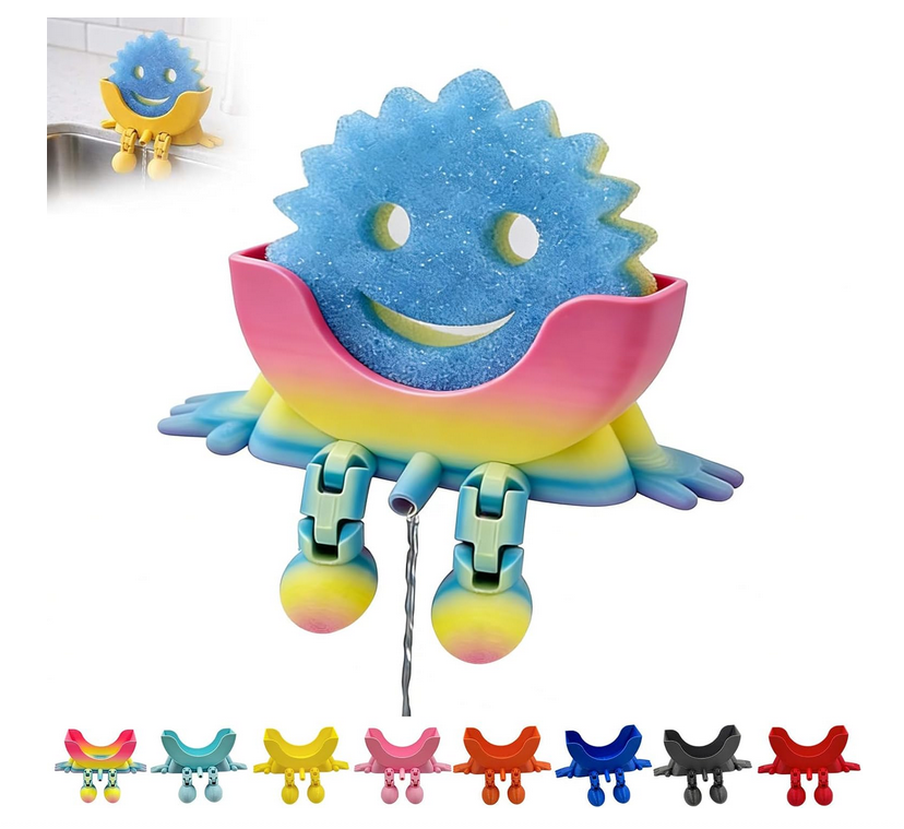 Cute Hanging Sponge Holder with Drainage,2026 New 3D Printing Dish ...