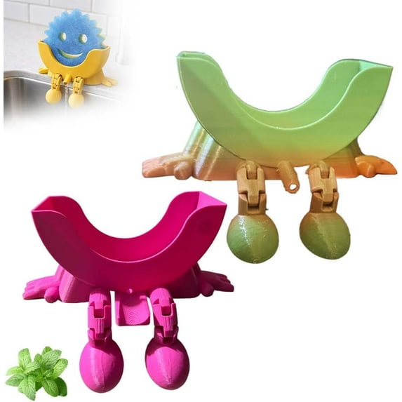 Cute Hanging Sponge Holder with Drainage – Keeps Your Sponge Dry ...