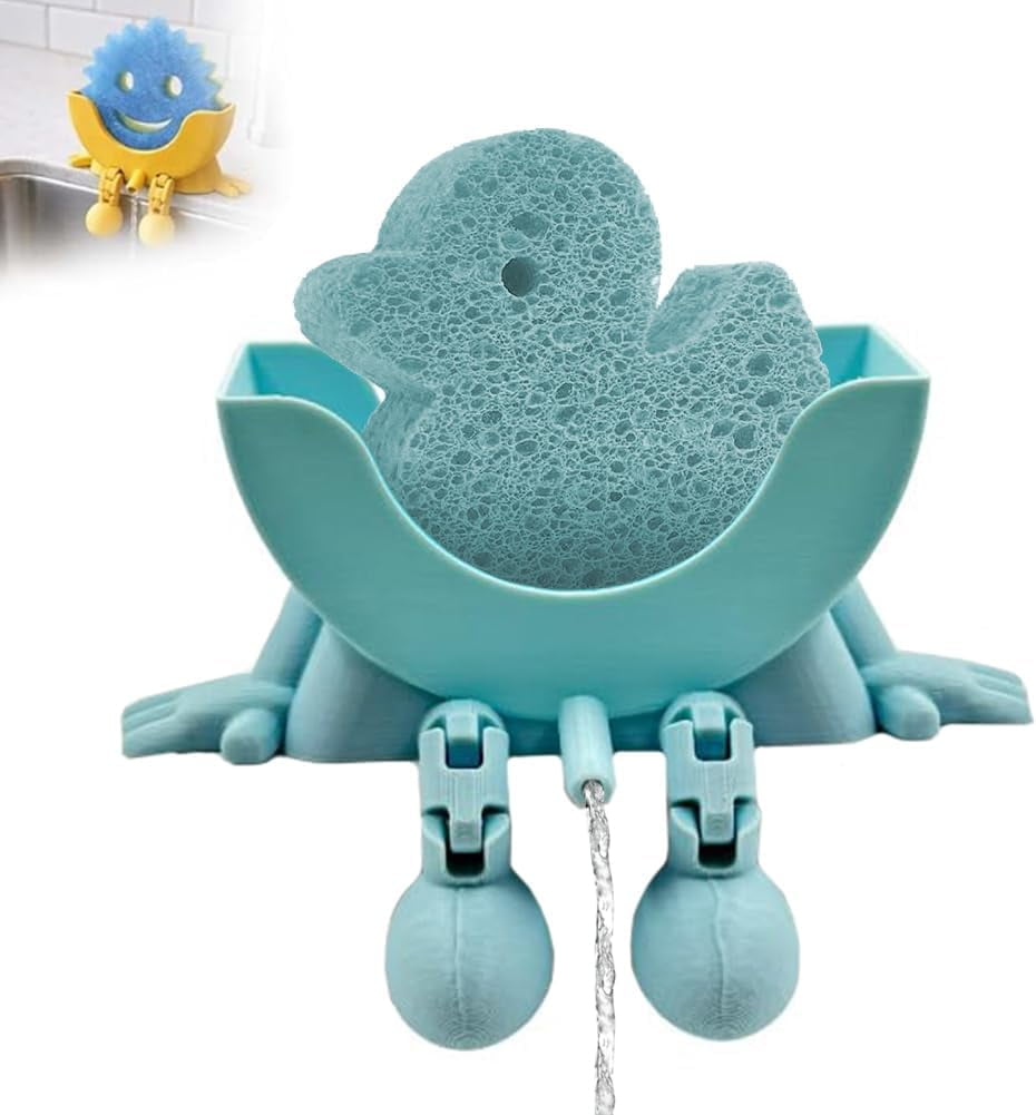 Cute Hanging Sponge Holder with Drainage – Keeps Your Sponge Dry ...