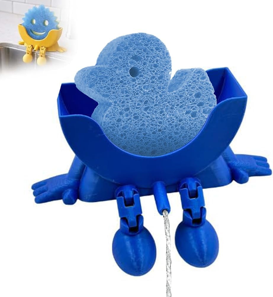 Cute Hanging Sponge Holder with Drainage – Keeps Your Sponge Dry ...