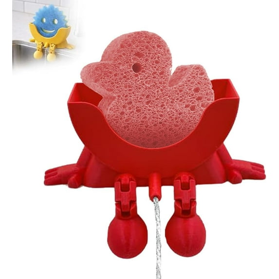 Cute Hanging Sponge Holder with Drainage – Keeps Your Sponge Dry ...