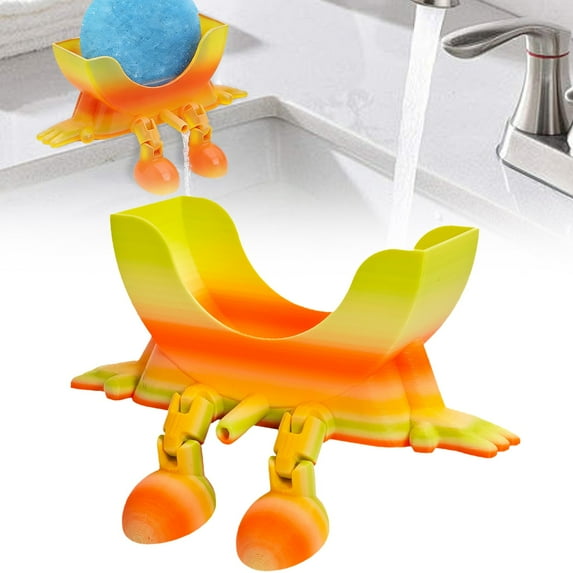 Cute Hanging Sponge Holder - Funny Kitchen Sponge Stand, Compact ...