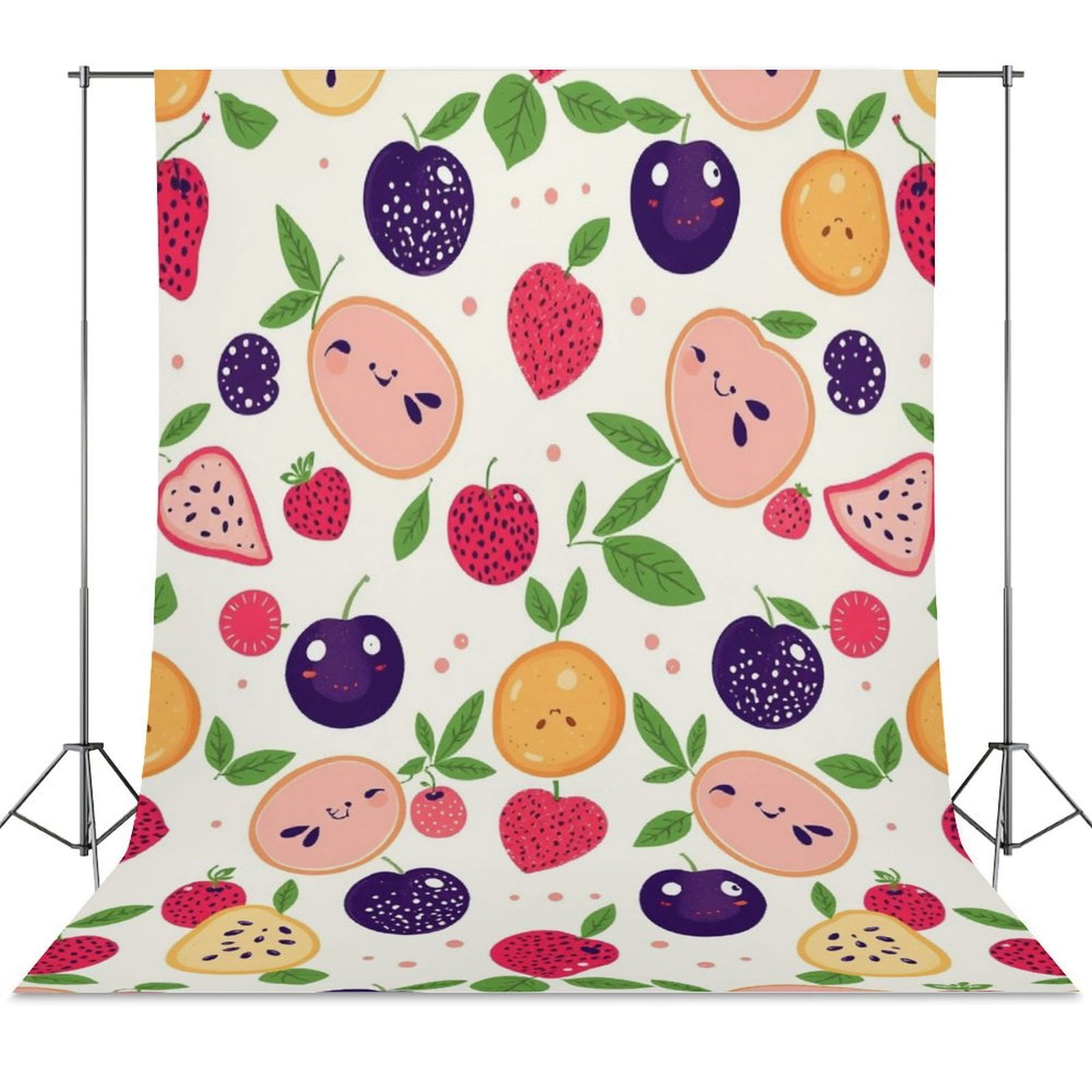 Cute Happy Fruits Party Backdrop Birthday Decoration Backgrounds for ...