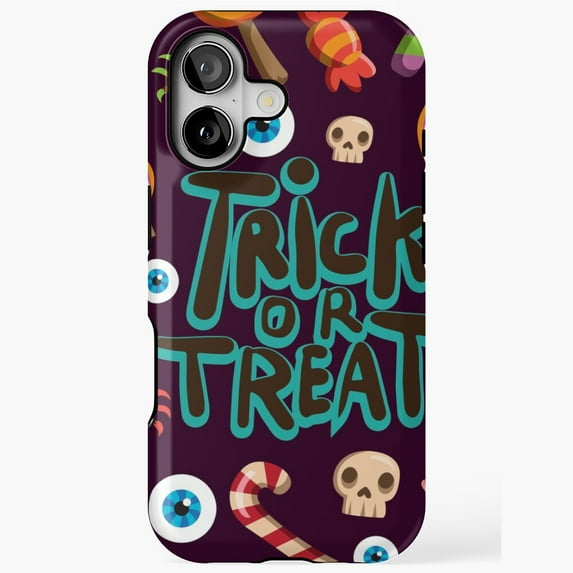 Cute Happy Halloween Trick Or Treat Pattern Funny Creepy October iPhone ...