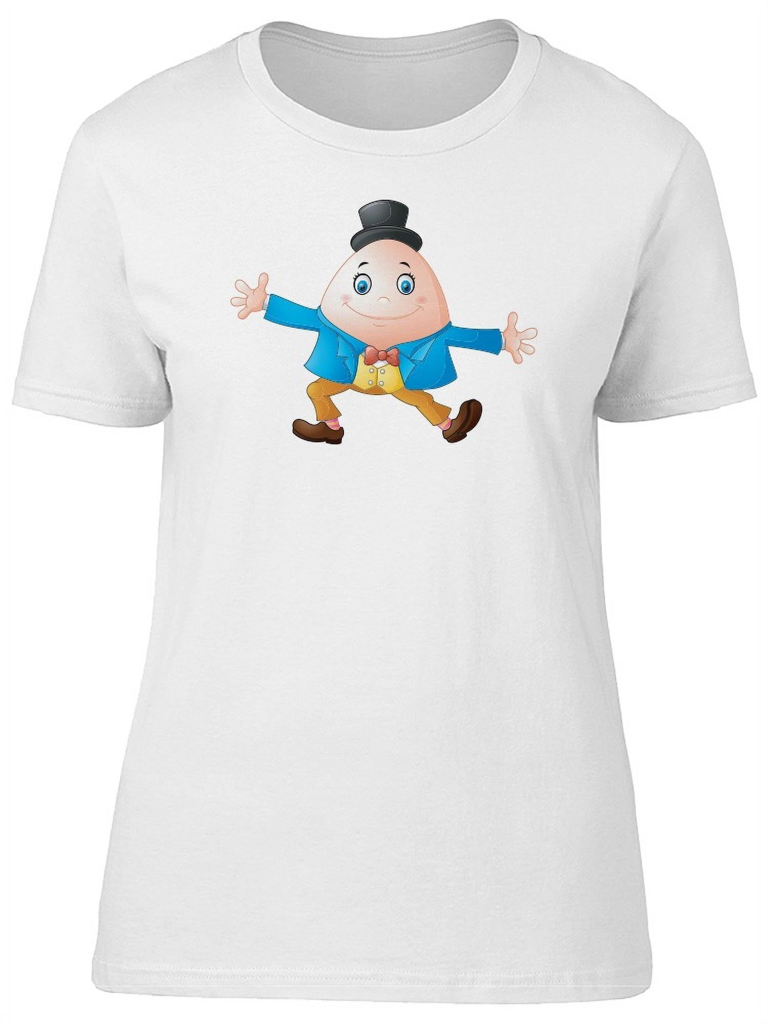 Cute Happy Humpty Dumpty Cartoon T-Shirt Women -Image by Shutterstock ...