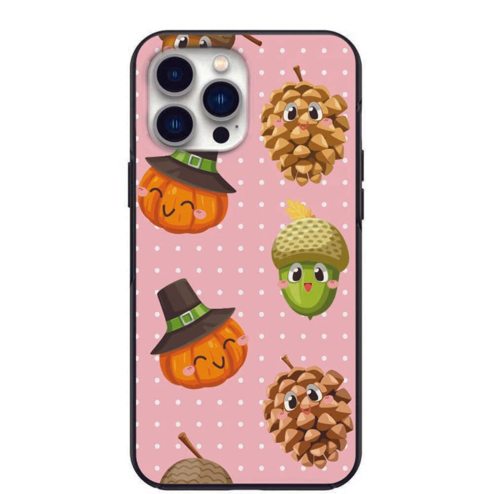 Cute Happy Thanksgiving Holiday Themed Phone Case for 17 16 15 14 13 12 ...