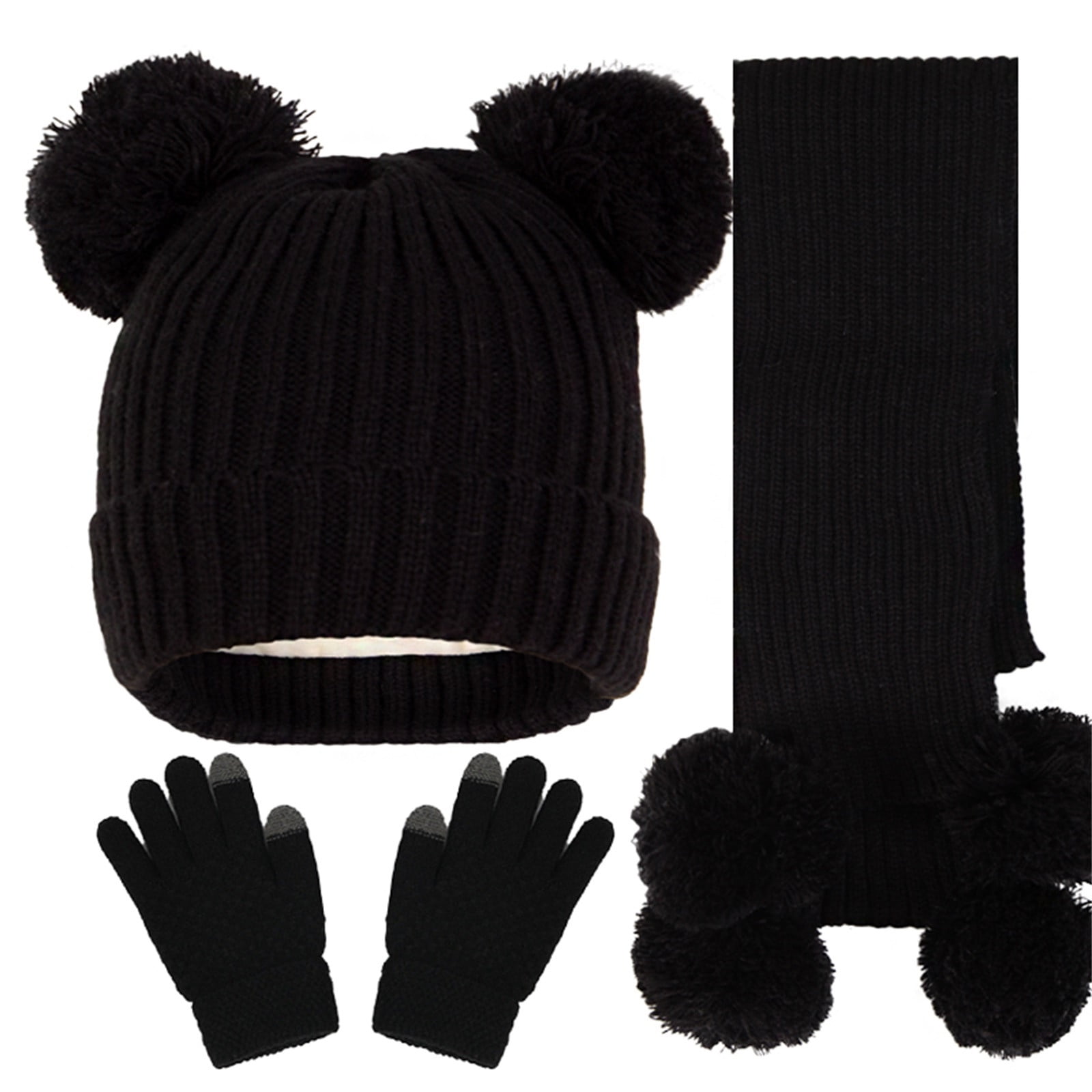 Cute Hat, Scarf & Glove Sets for Girls Boys Size 5-12 Tweens 3 Piece ...