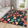 Cute Heart Area Rugs, Multicolor Love Heart Pattern Carpet, Washable ...