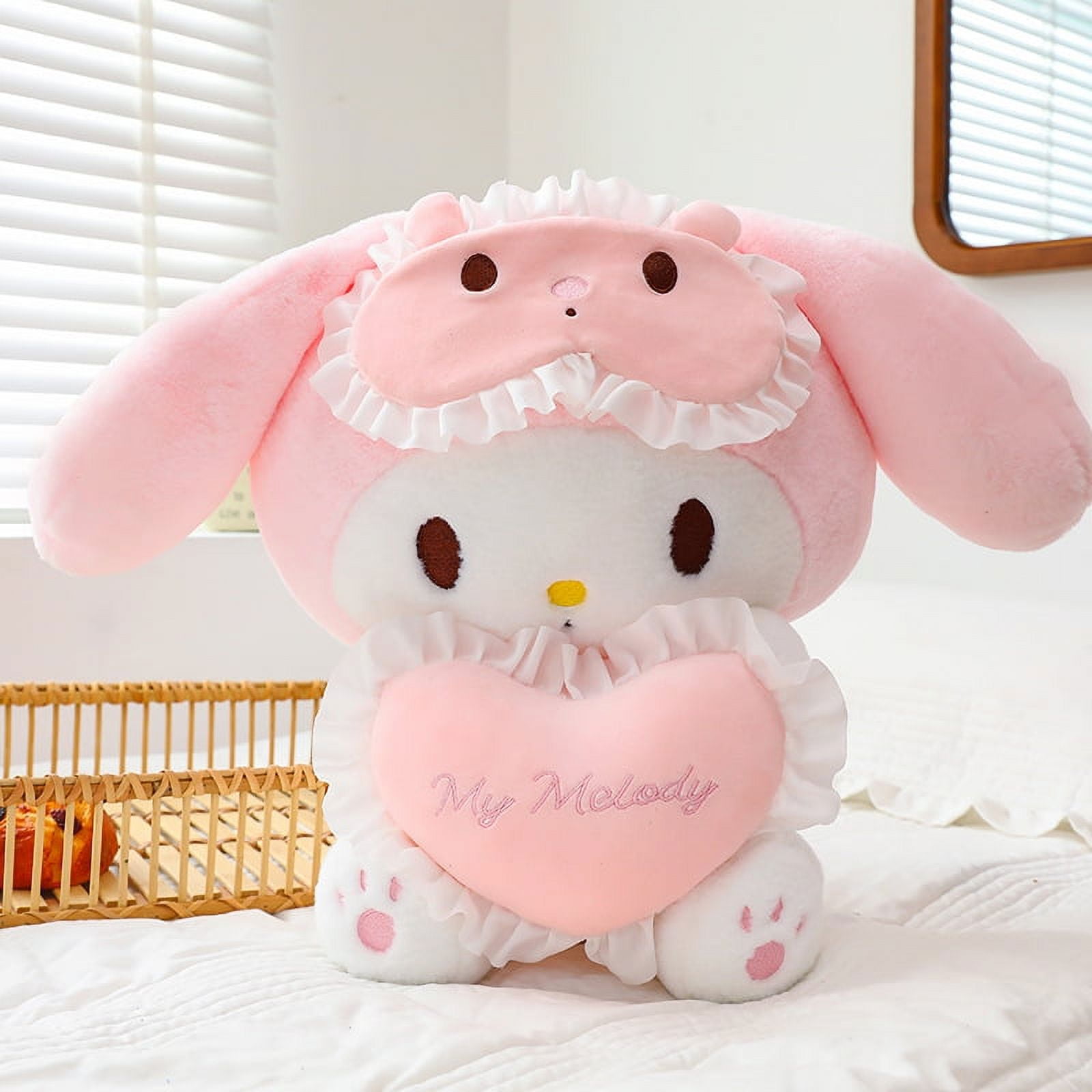 Cute Heart Hugging Kuromi Plush Toys Sanrio Melody Doll Sleeping with ...