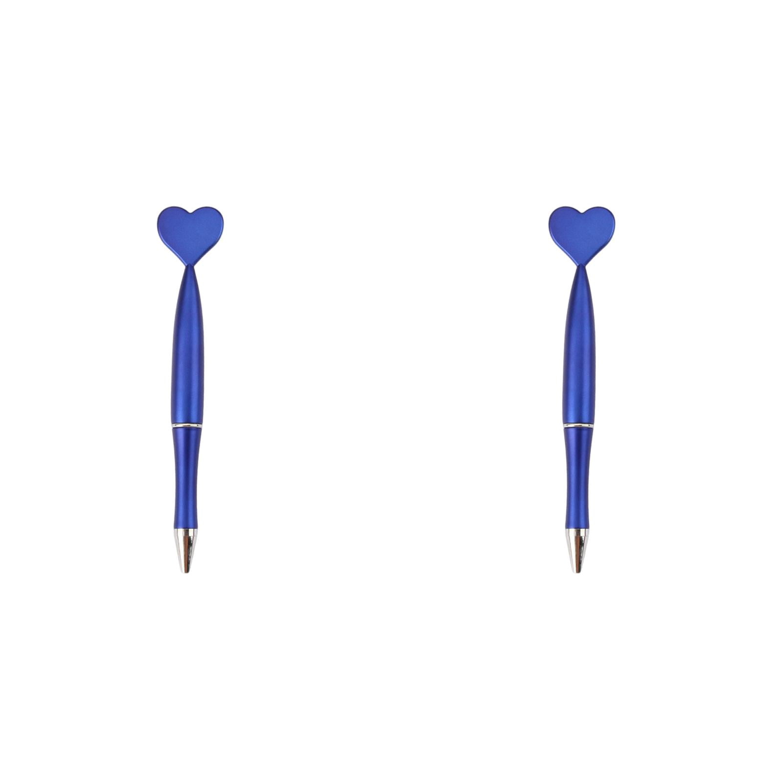 Cute Heart Shaped Retractable Ballpoint Pen, 9 Colors Available Plastic ...
