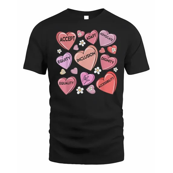 Cute Heart Valentines Day Love Special Education Teacher Shirt ...