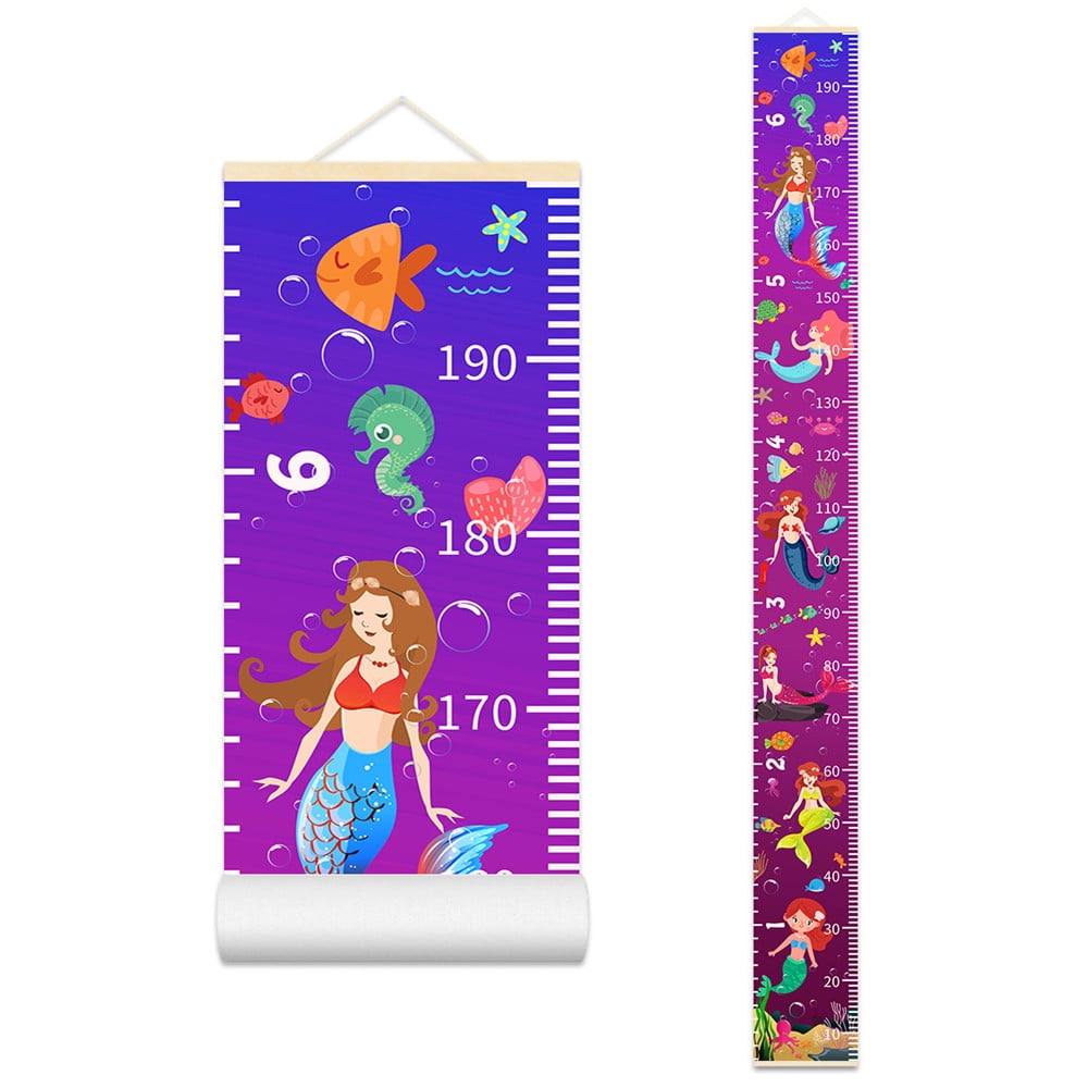 Cute Height Measure Ruler for Children, Cartoon Planet Rocket Sea Fish ...
