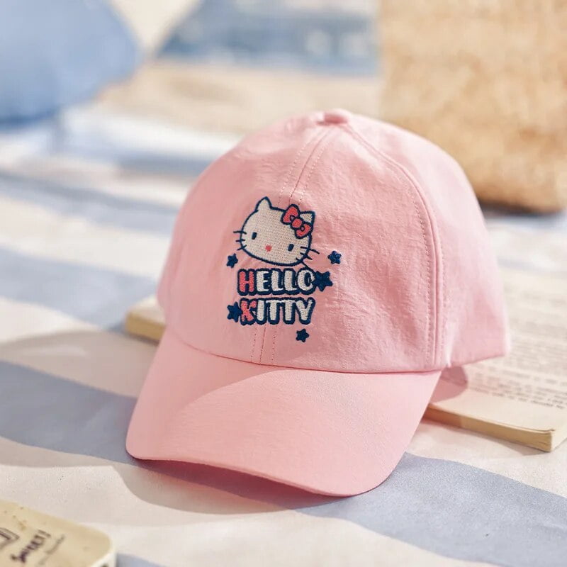 Cute Hello Kitty Baseball Cap Sanrio Kawaii Anime Kuromi Cinnamoroll ...