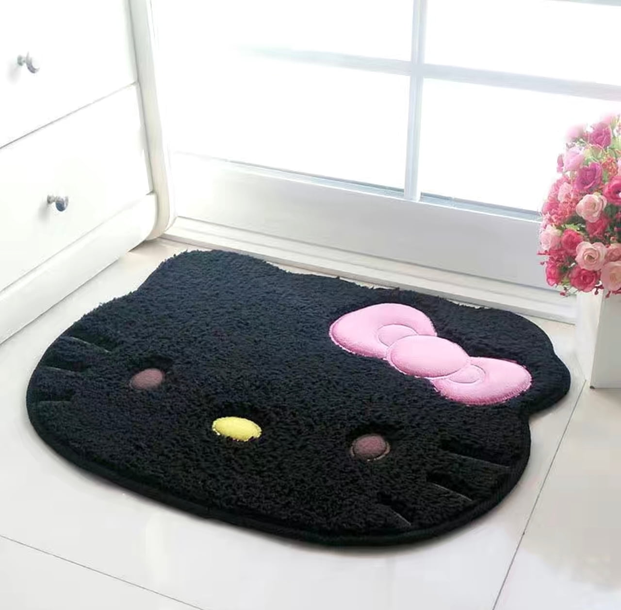 Cute Hello Kitty Bathroom Carpet Water Absorbing Mat Anti Slip Doormat ...