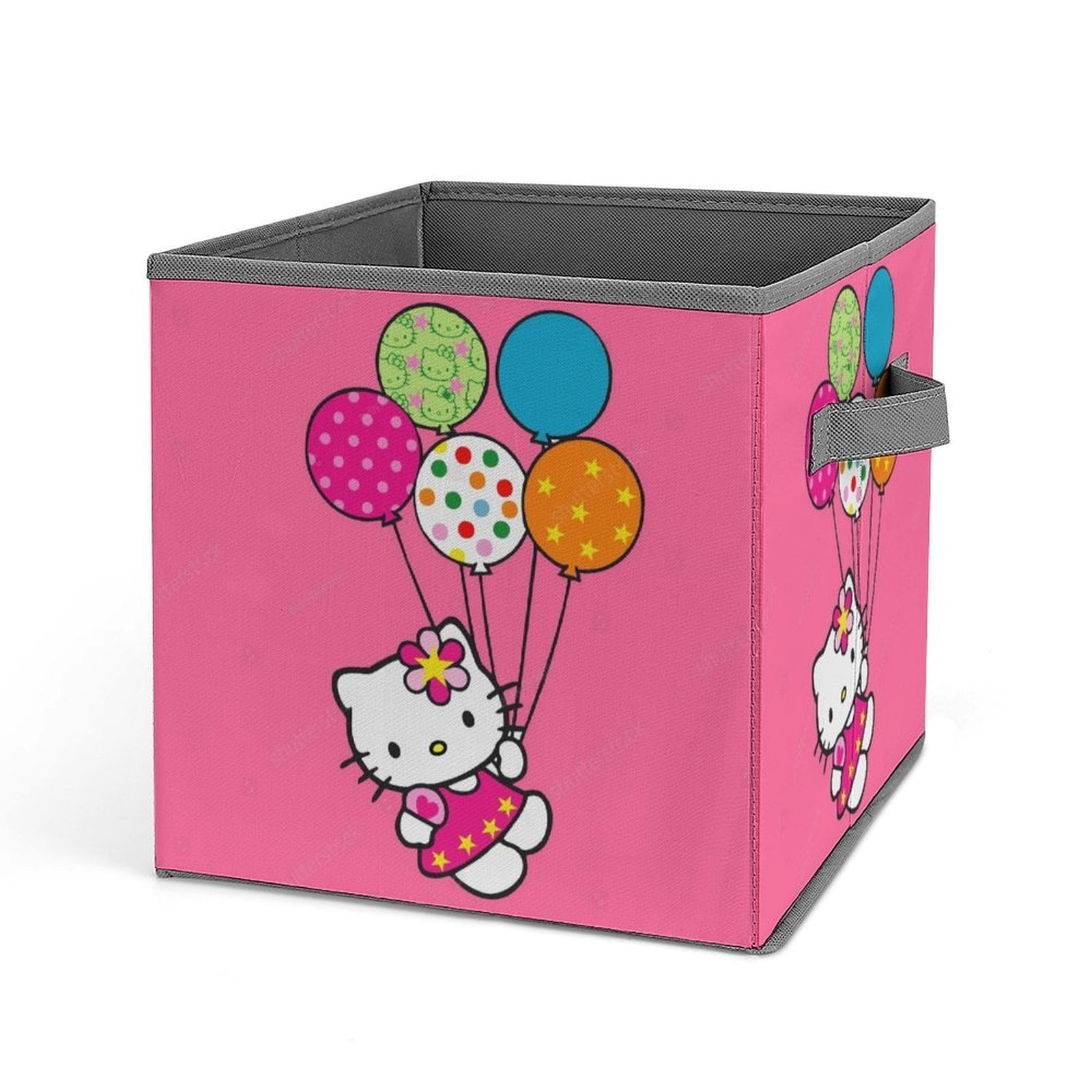 Cute Hello Kitty Capacity Collapsible Storage Bin, Anime Cartoon ...