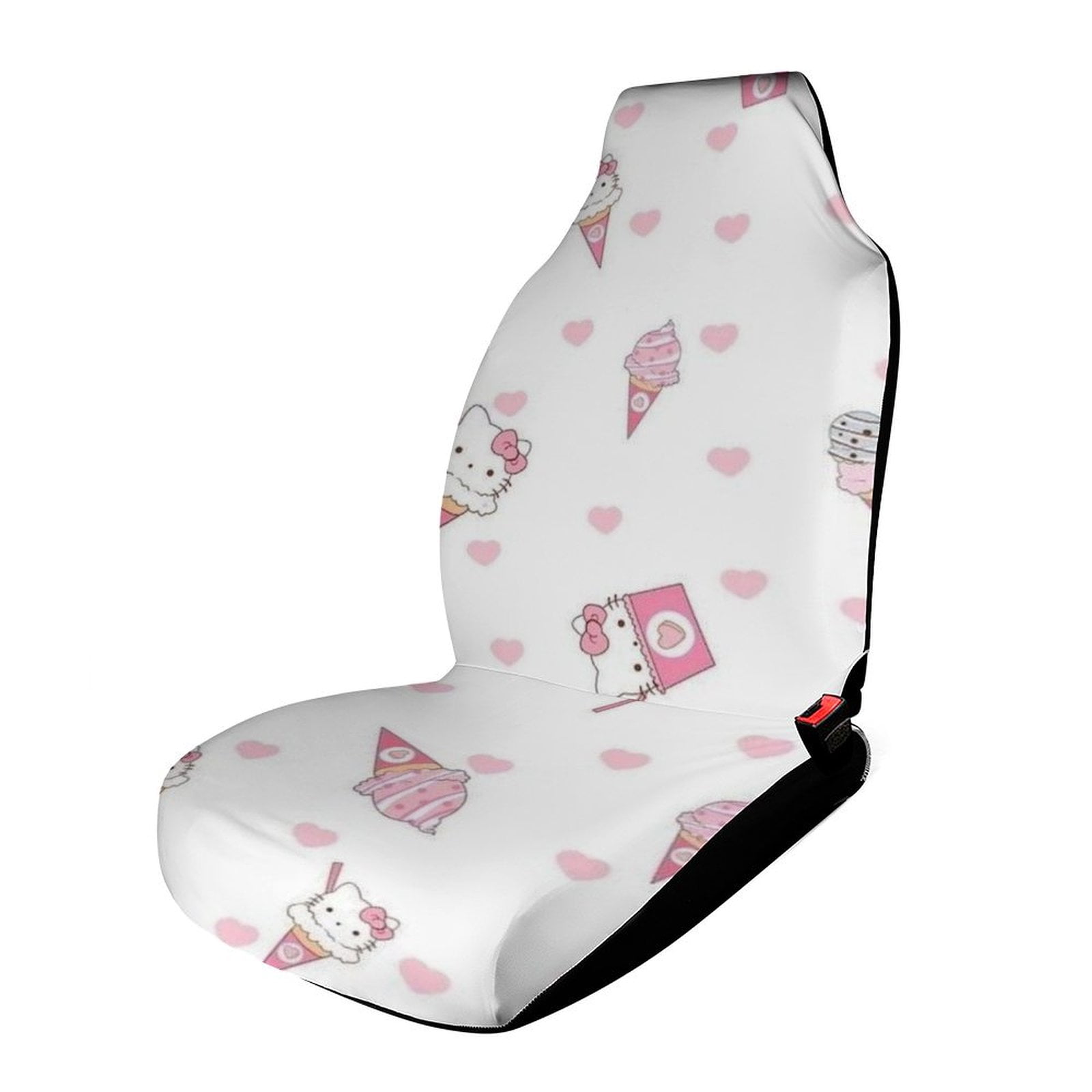Cute Hello Kitty Cartoon Car Seat Covers Set, Front Vehicle Seat ...